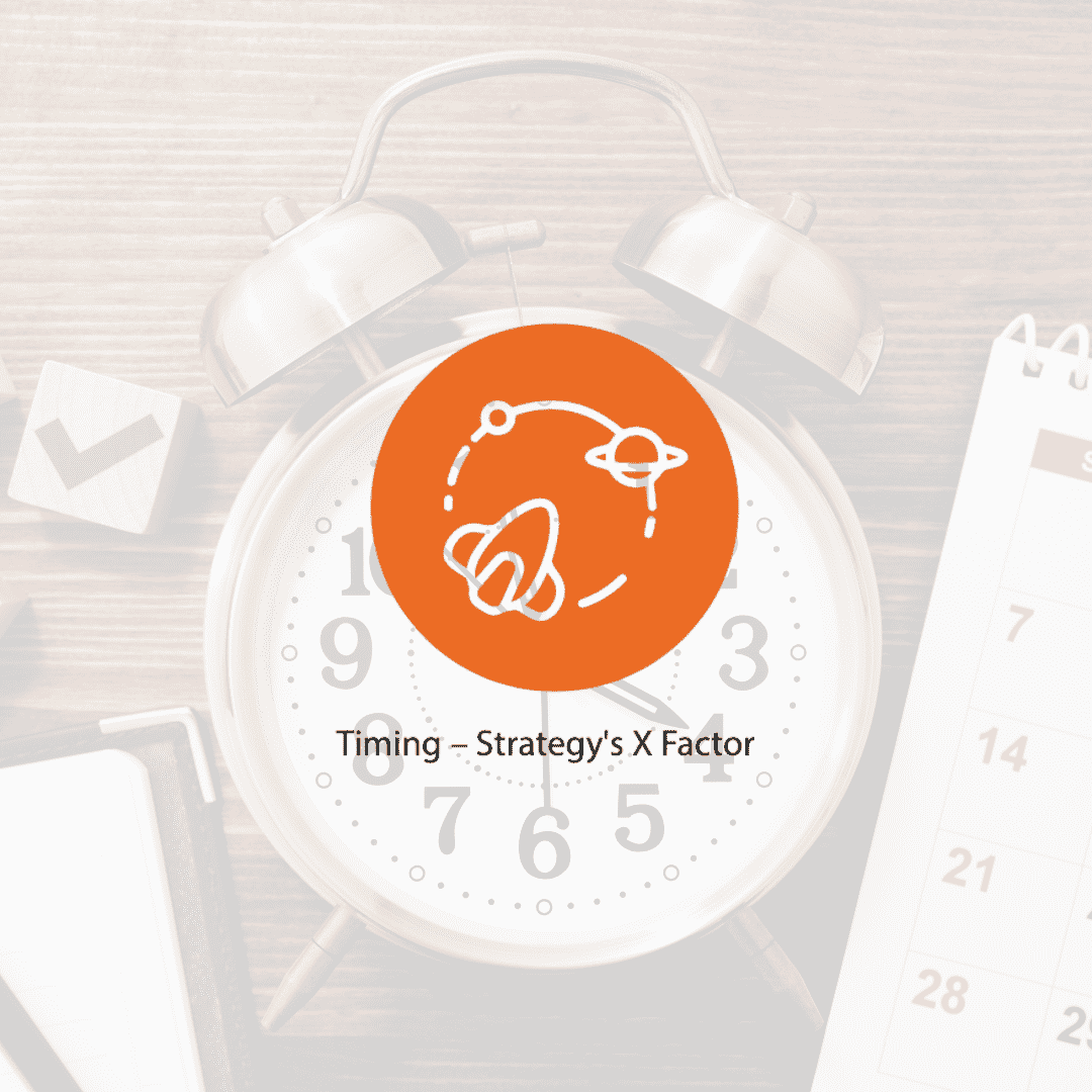 How to think more strategically: Timing: Example